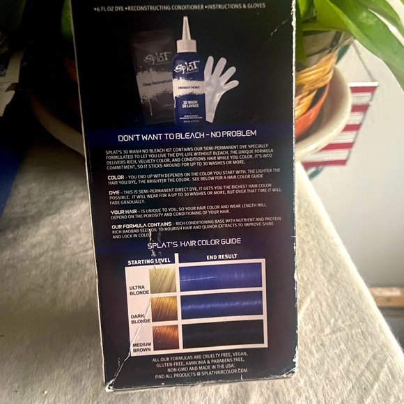 Splat | Hair | Splat Midnight Indigo Blue Coloring Dye Shampoo Lasts 3 ...